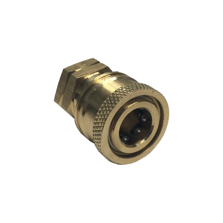 Quick Connect Socket 1/4″ FNPT Brass | Pressure Works